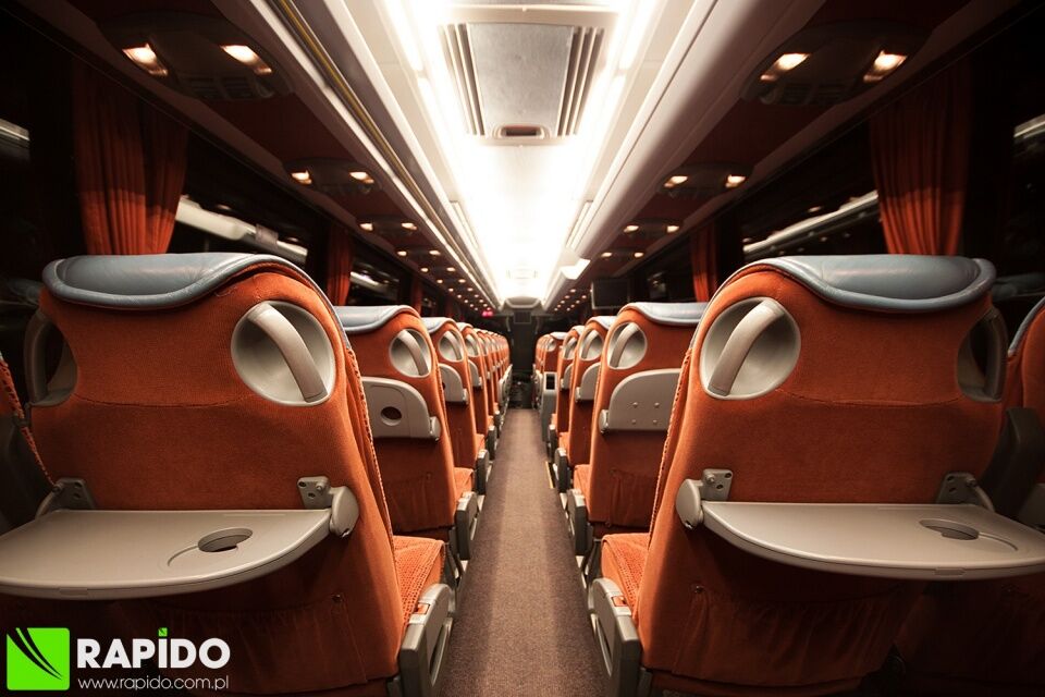 MERCEDES TRAVEGO VIP***** EVO - RAPIDO coach hire Poland and Vienna.