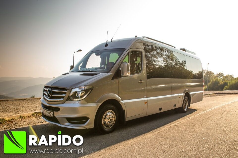 MERCEDES SPRINTER*****EVO - RAPIDO coach hire Poland and Vienna.