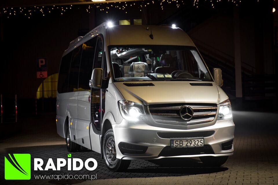 MERCEDES SPRINTER*****EVO - RAPIDO coach hire Poland and Vienna.