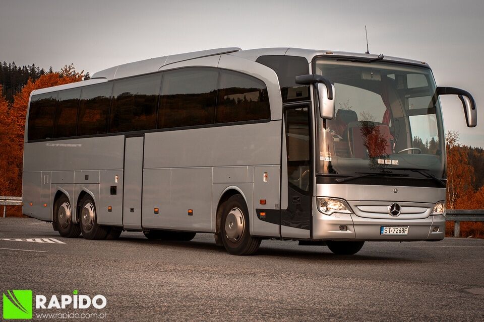 MERCEDES TRAVEGO VIP***** EVO - RAPIDO coach hire Poland and Vienna.