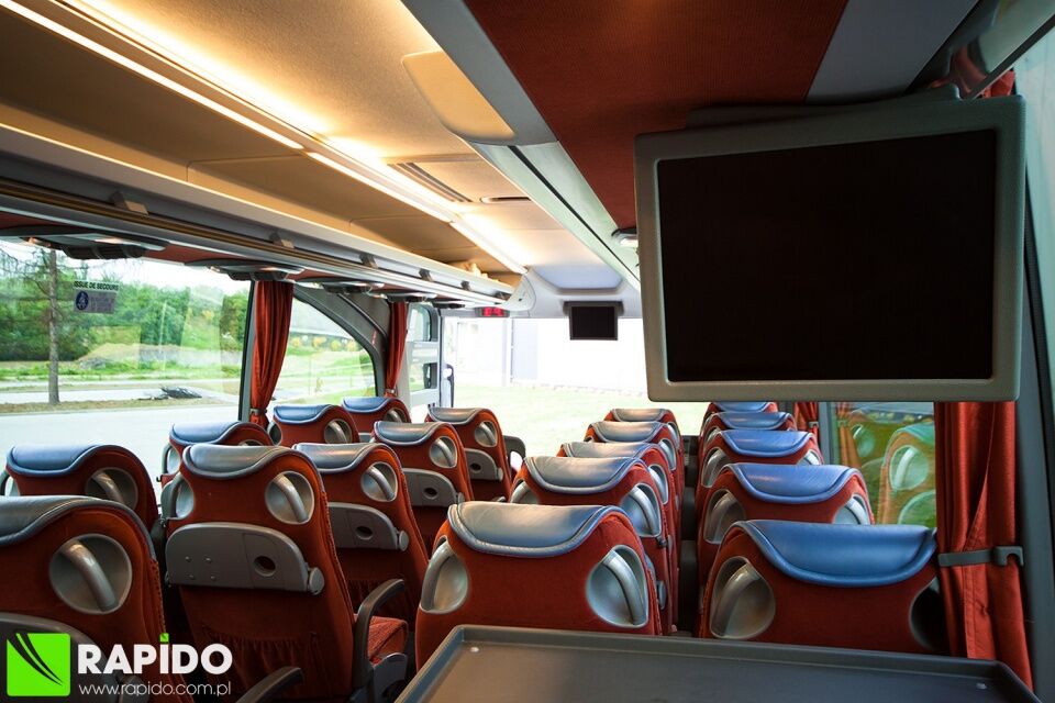MERCEDES TRAVEGO VIP***** EVO - RAPIDO coach hire Poland and Vienna.