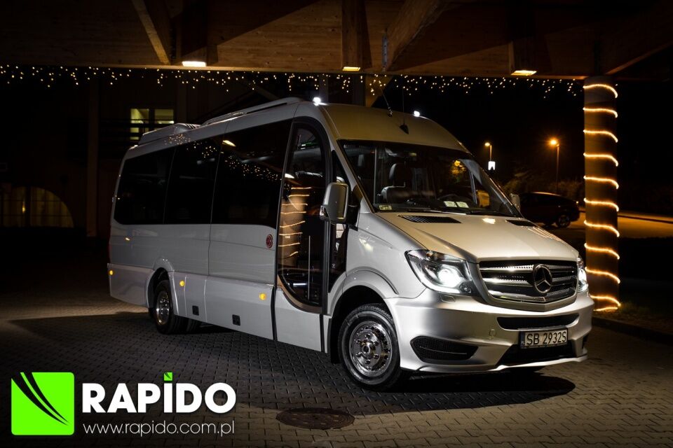 MERCEDES SPRINTER*****EVO - RAPIDO coach hire Poland and Vienna.